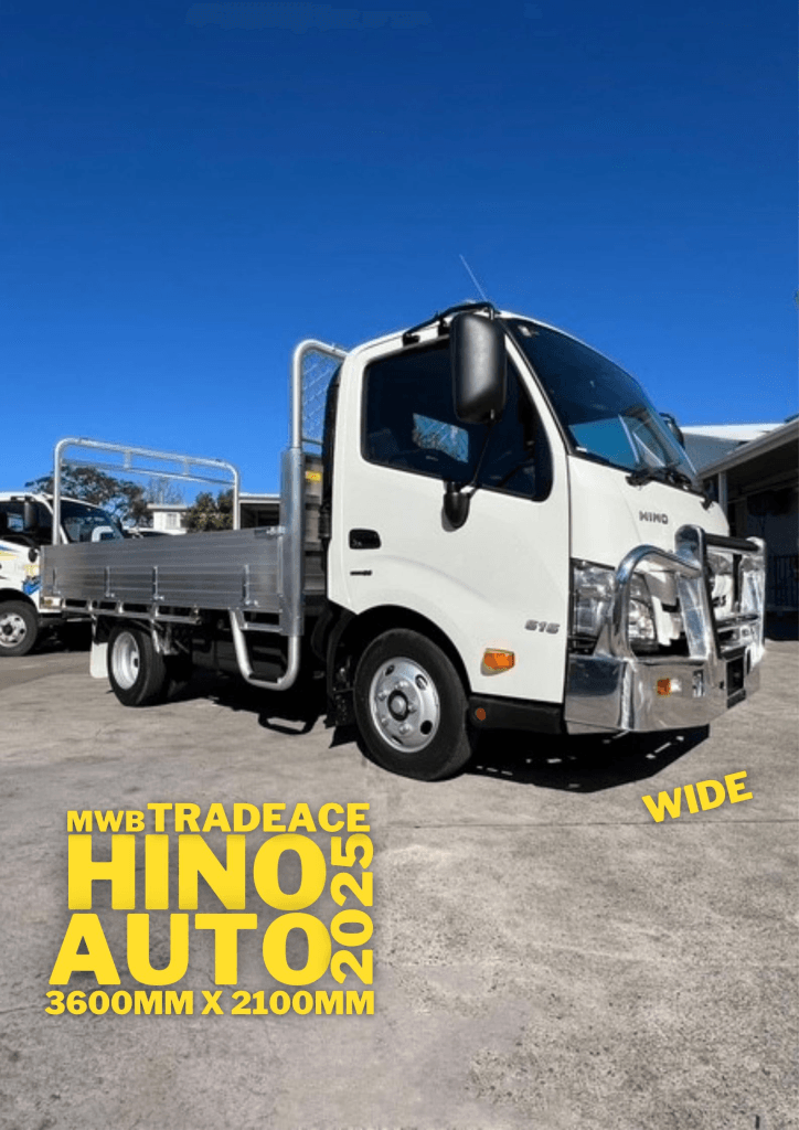 2025 HINO 616 TRADEACE AUTO ALLOY TRAY WIDE - Tipperland